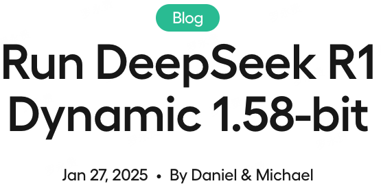 Run DeepSeek R1 Dynamic 1.58-bit - 知乎