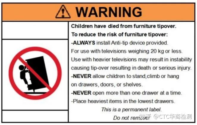 衣物储存单元/收纳柜亚马逊合规要求ASTM F2057-23是什么？哪家机构有资质办理？-华商检测认证机构中心