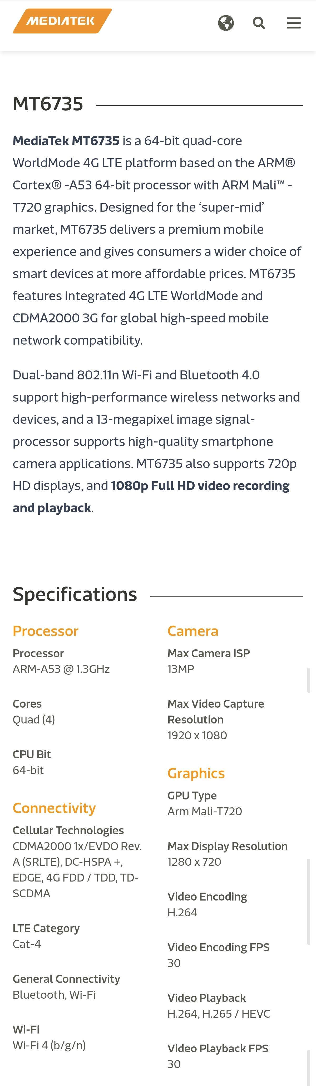 2024年使用与MT6735性能一样/类似/不如的手机CPU是一种什么体验？ - 知乎