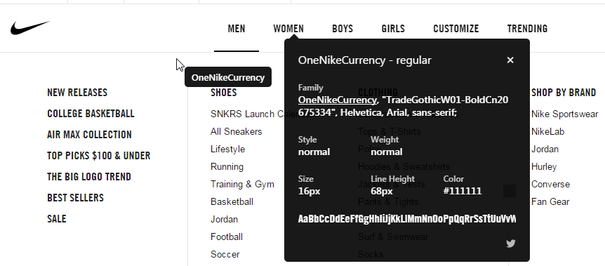 NIKE官网和广告常用的英文字体是什么？ - 知乎