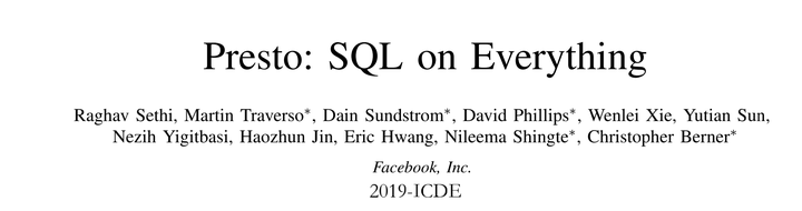 Presto SQL On Everything Presto SQL On Everything