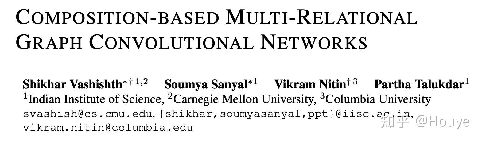 20ICLR 多关系图神经网络 CompGCN - 知乎