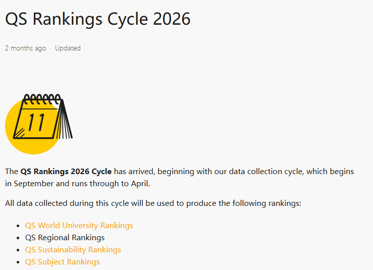 QS世界大学排名将引入新指标，来看看2026各大学排名情况如何？ - 知乎