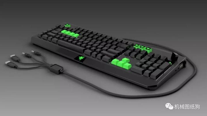 【生活艺术】Razer Blackwidow键盘模型3D图纸 STP格式 - 知乎