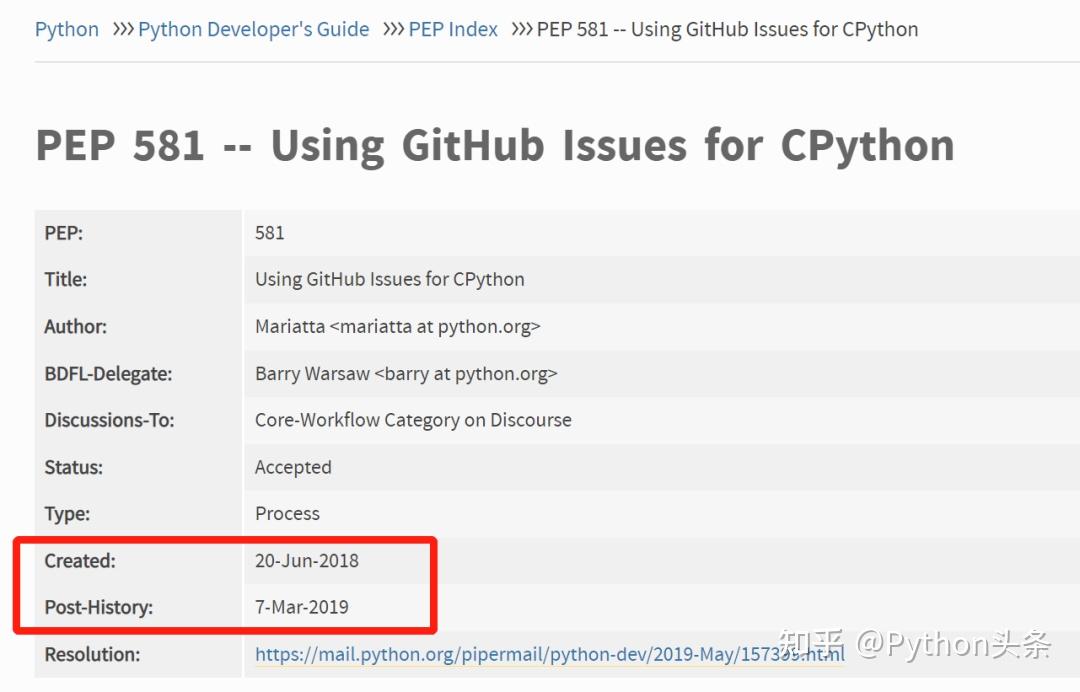 弃用官方网站！Python 将所有 Bug 迁移到 GitHub 中 - 知乎