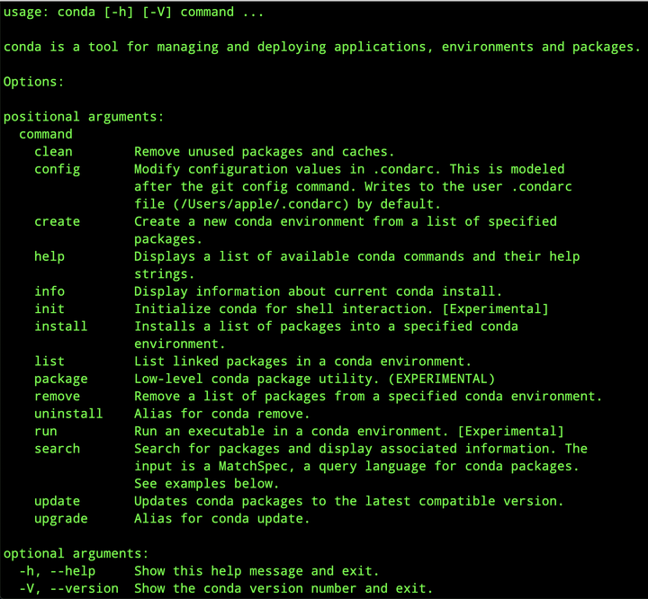 Conda常用命令 - 知乎
