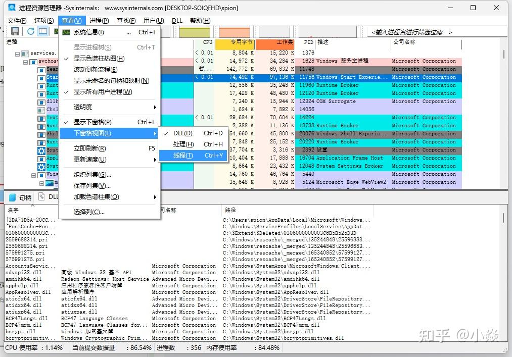 [Windows] 进程资源管理器(Process Explorer) v17.06 汉化32/64位 - 知乎