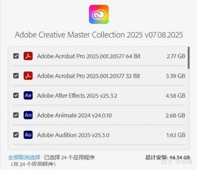 最新Adobe2025全家桶大师版来了！Adobe全家桶2017-2025（win+mac）全套 - 知乎