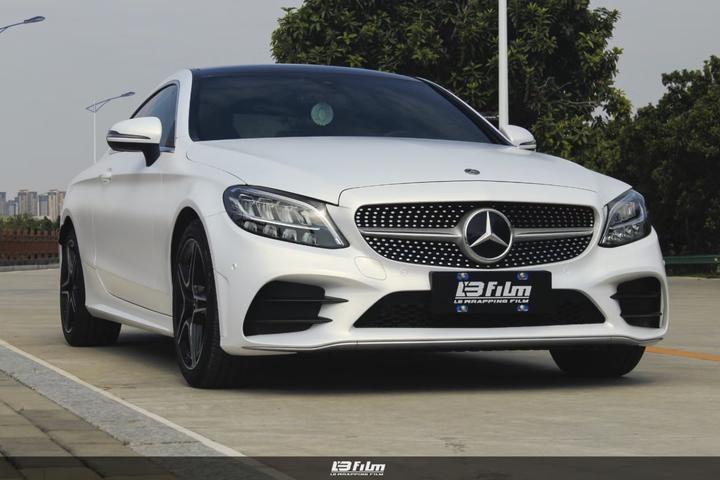 【LB FILM改色膜】奔驰-C260电光白变金 - 知乎