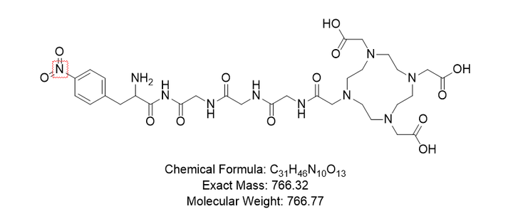 Dota-ggga，cas:149206-86-0；Dota-gly-gly-gly-(4-nitrophenyl)alanine amide ...