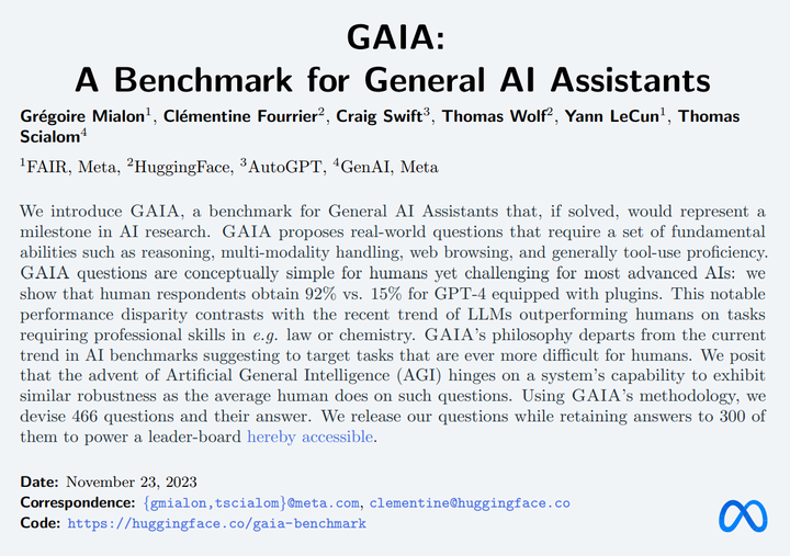 GAIA: A Benchmark for General AI Assistants 论文分享 - 知乎