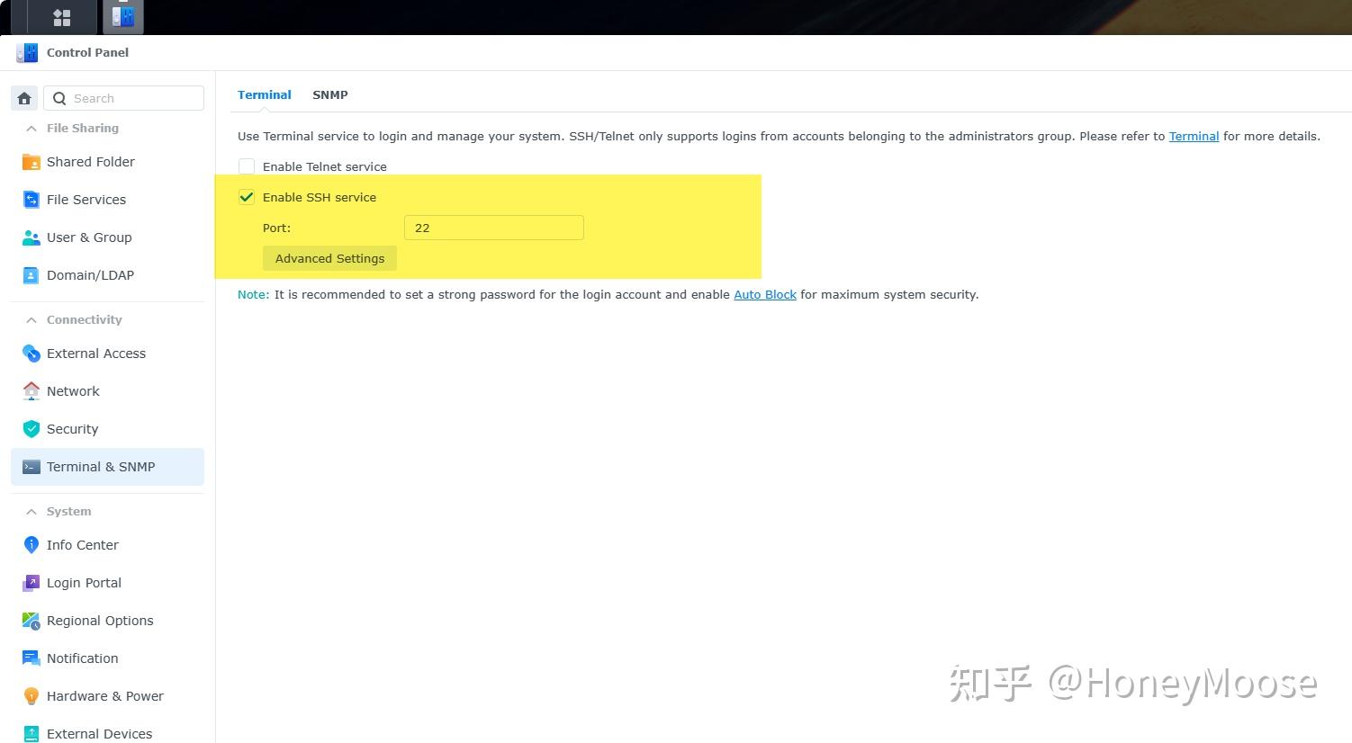 群晖（Synology）NAS 启用 SSH - 知乎