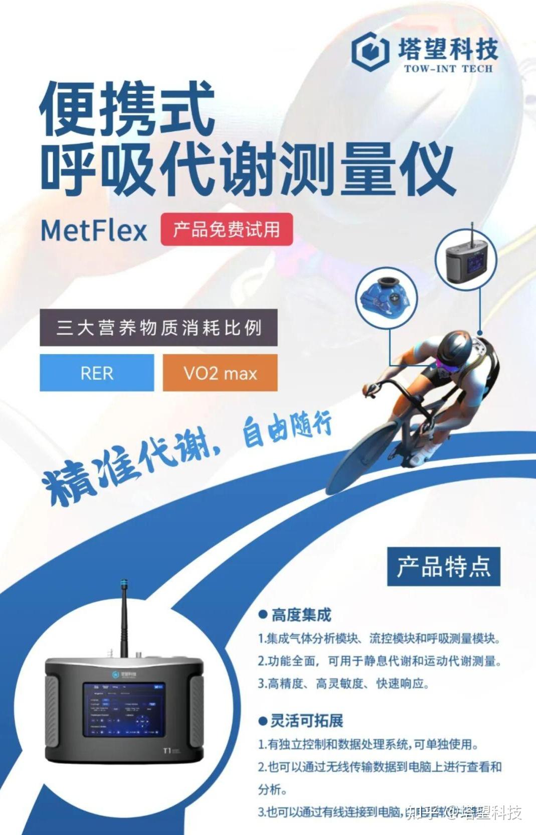 塔望新品 | 便携式呼吸代谢测量仪MetFlex（内含试用福利） - 知乎