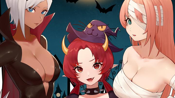 DNF同人：姐姐们的万圣节party私房照解禁！全员吊带丝袜出席 - 知乎