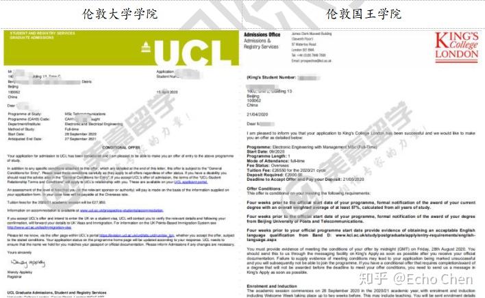 低GPA无雅思，北邮学生获英国G5伦敦大学学院和伦敦国王学院录取 - 知乎