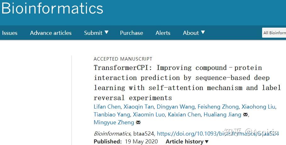 Bioinformatics | TransformerCPI模型 - 知乎