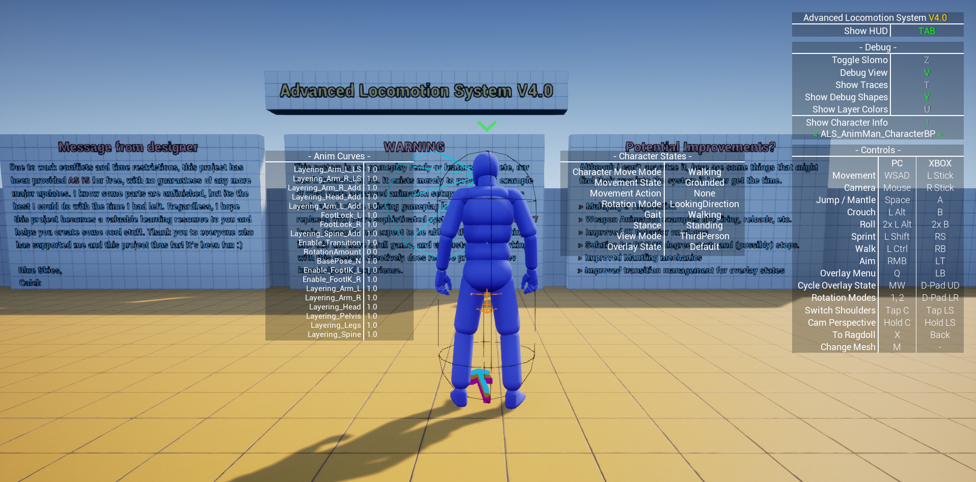 UE4 Advanced Locomotion System V4学习笔记01 - 知乎