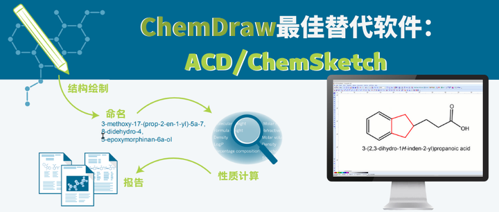 ChemDraw最佳替代软件：ACD/ChemSketch - 知乎