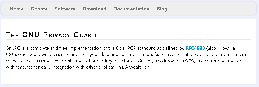 酷站推荐 - gnupg.org - The GNU Privacy Guard | OpenPGP standard | RFC4880 - 知乎