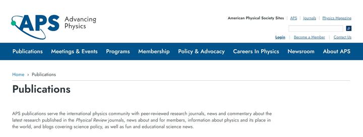 APS-American Physical Society-美国物理学会-数据库详细介绍及访问方式 - 知乎