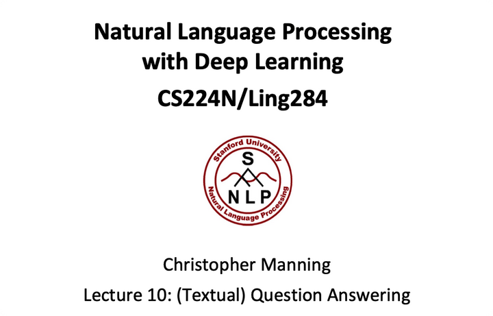 [CS224n笔记] L10 Question Answering - 知乎