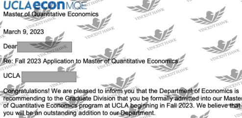 2023 VH Offer | UCLA数量经济学硕士持续获录中！MQE再添一枚！ - 知乎