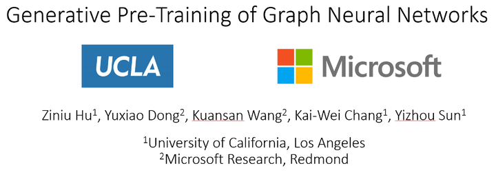GPT-GNN：图神经网络的生成式预训练 - 知乎