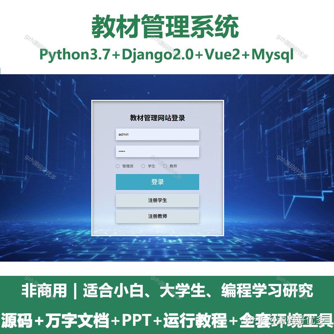 基于Python+Django的教材管理系统+LW+PPT - 知乎