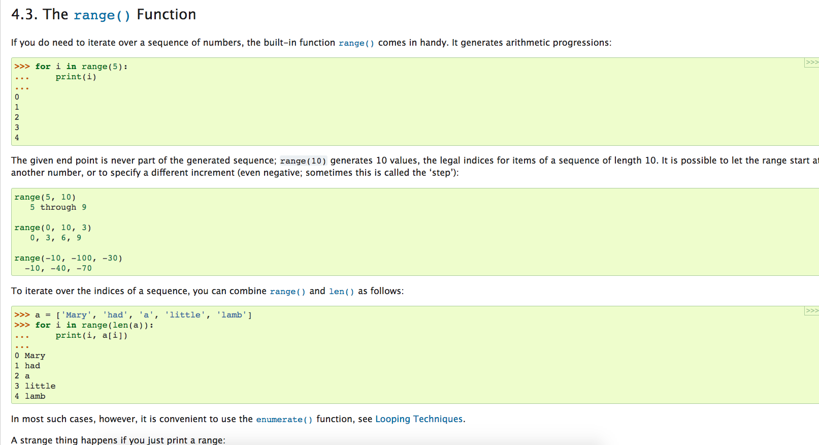 介绍一下Python下range()函数的用法？ - 知乎