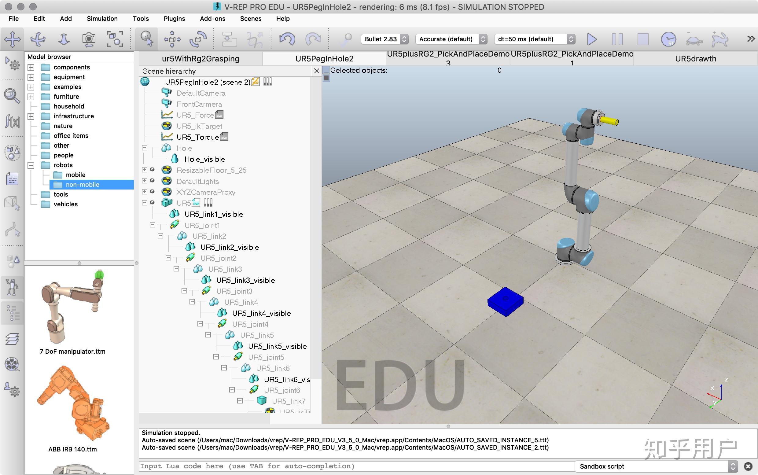 有谁用过V-REP吗？给新手一些指导吧 - 知乎