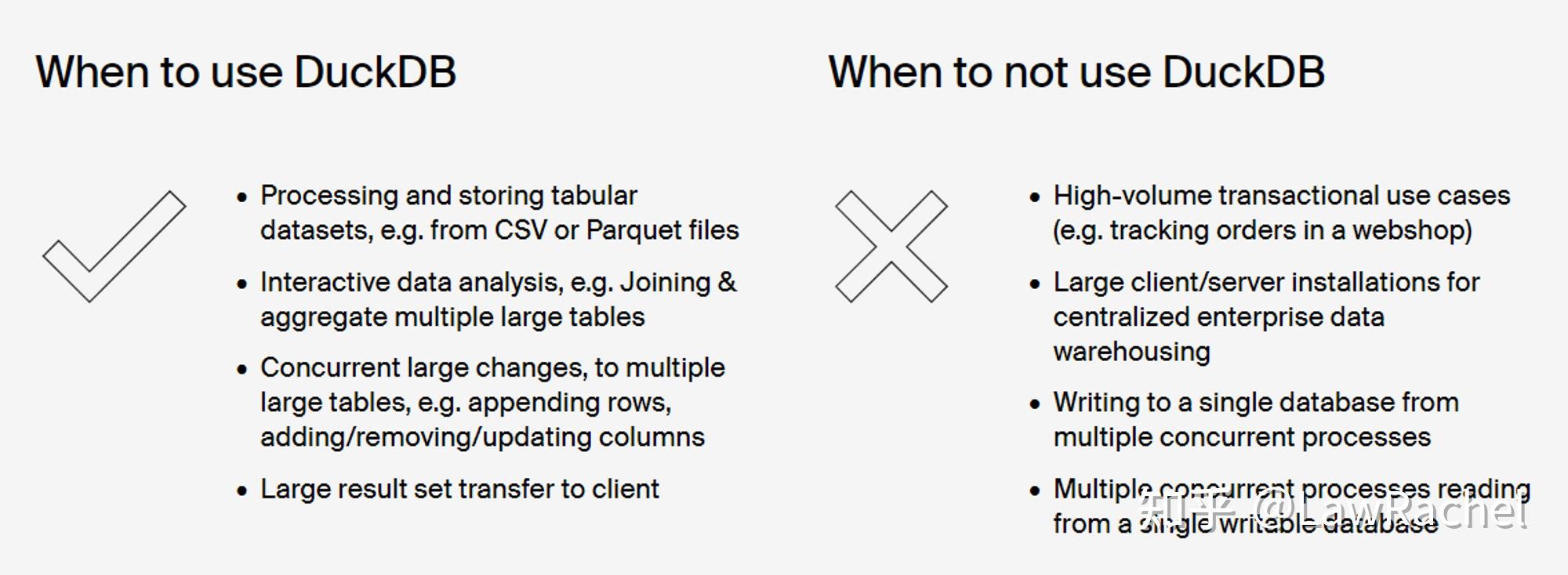 如何评价DuckDB? - 知乎