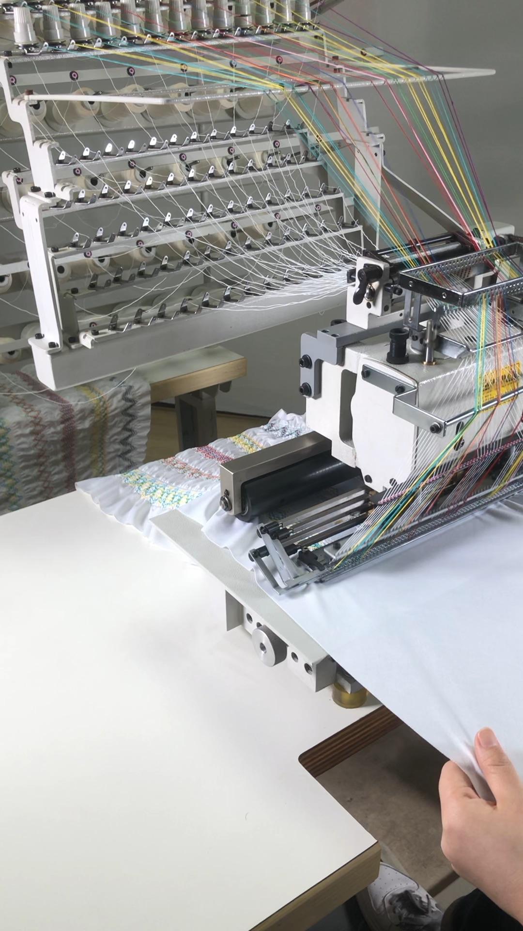 多针缝纫机 Multi-needle sewing machine Shirring & Smocking - 知乎