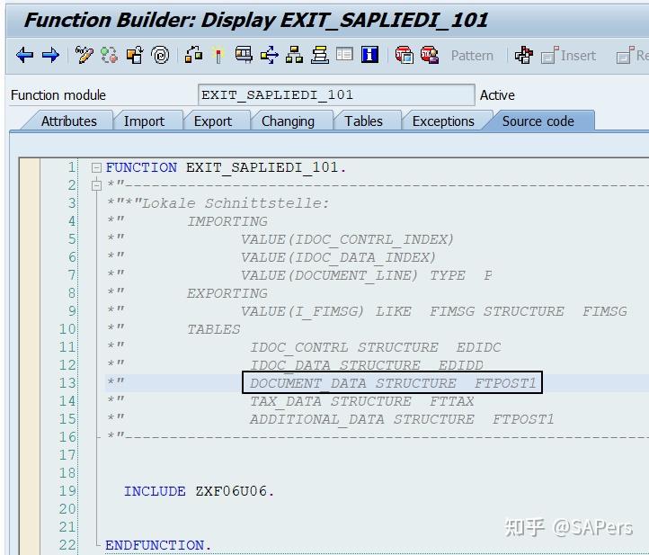 SAP公司间开票的IDoc及增强处理 - 知乎