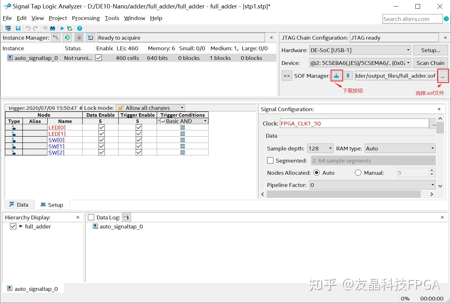 Signal Tap Logic Analyzer使用讲解 - 知乎