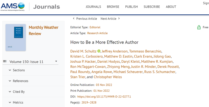 如何有效写作1 | Monthly Weather Review: How to Be a More Effective Author - 知乎