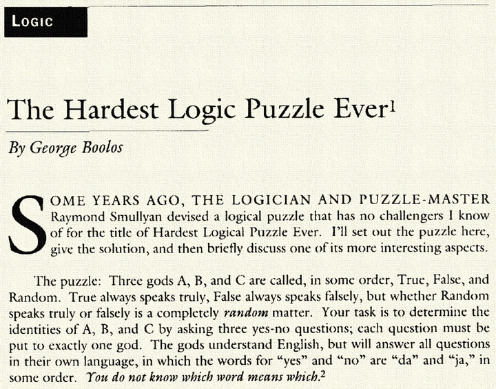 The Hardest Logic Puzzle Ever the-hardest-logic-puzzle-ever