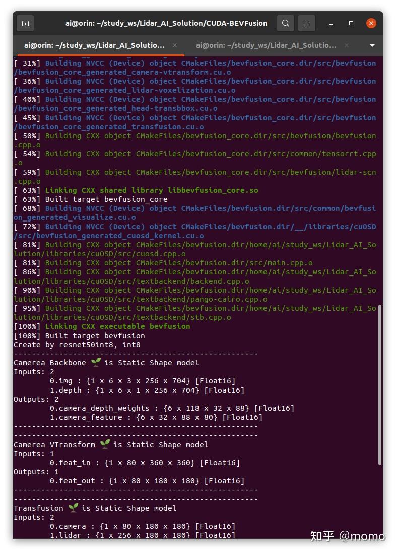 orin-部署BEVFusion - 知乎