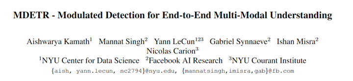 【论文阅读】MDETR - Modulated Detection for End-to-End Multi-Modal Understanding - 知乎