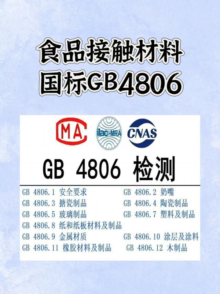 GB 4806.食品接触材料标准大全 - 知乎