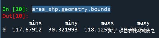 python geodataframe 获取shp文件边界范围 - 知乎