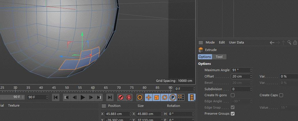 C4D我想问下 直接按ctrl拖动和右键挤压有什么区别? - 知乎