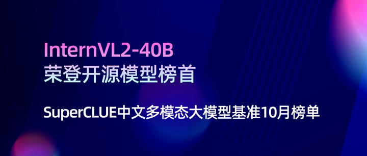 InternVL2-40B 荣登开源模型榜首丨SuperCLUE中文多模态大模型基准10月榜单 - 知乎
