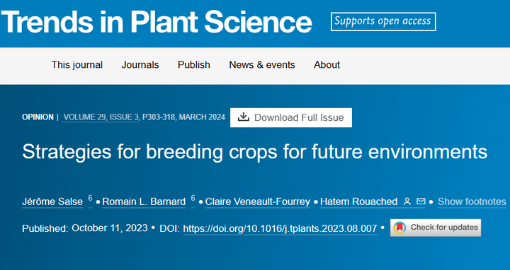 Trends Plant Sci. | 适应未来环境的作物育种策略 - 知乎