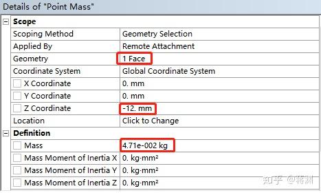 【静力分析】Ansys WorkBench Point Mass质点的设置及使用 - 知乎