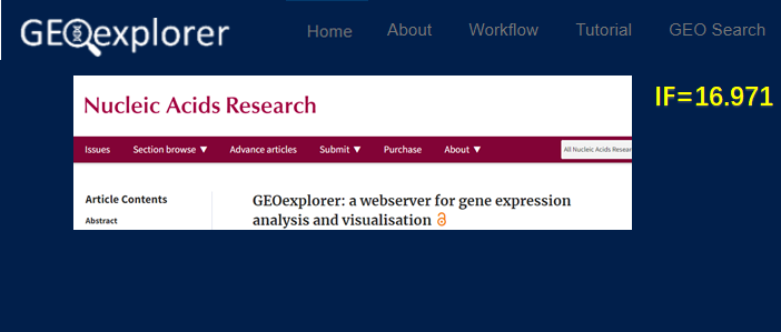 NAR最新发布--GEOexplorer：基因表达分析和可视化的在线工具 - 知乎