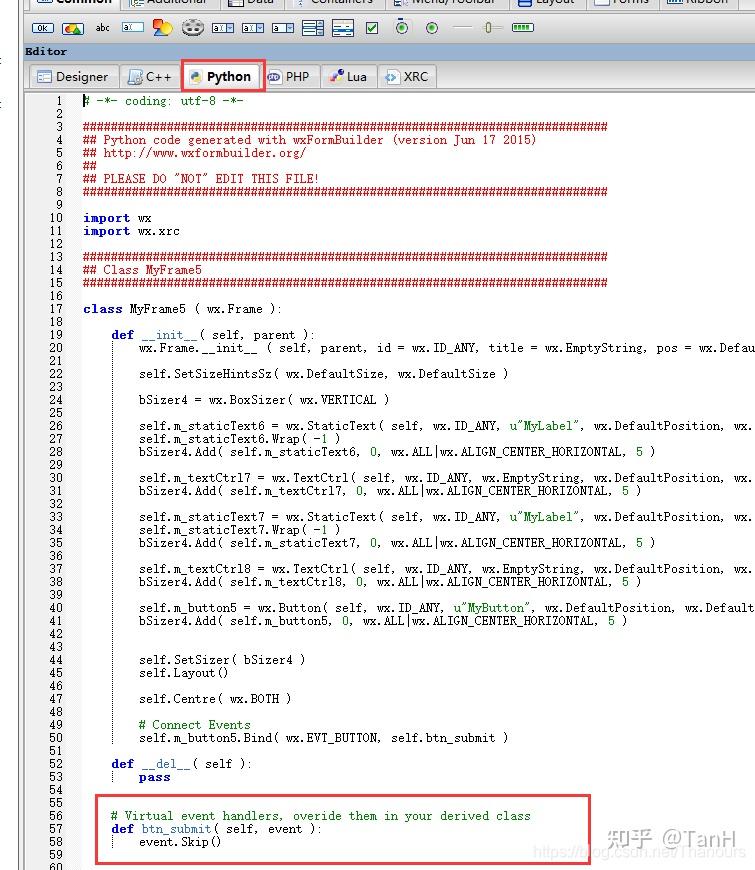 Python界面生成器wxFormBuilder简单使用入门教程 - 知乎