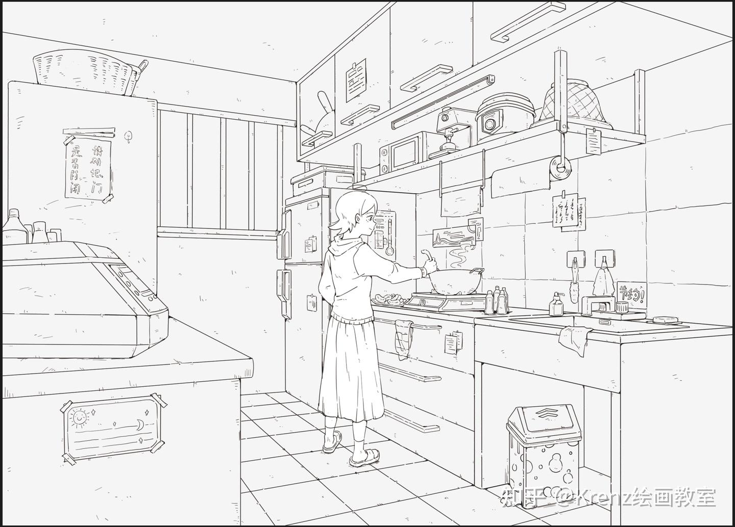 Krenz绘画教室【优秀作业心得】基础透视与结构-0123 - 知乎