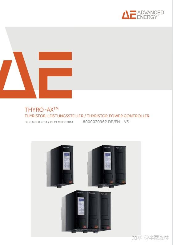 AE THYRO-AX 功率控制器 THYRISTOR-LEISTUNGSSTELLER THYRISTOR POWER CONTROLLER ...