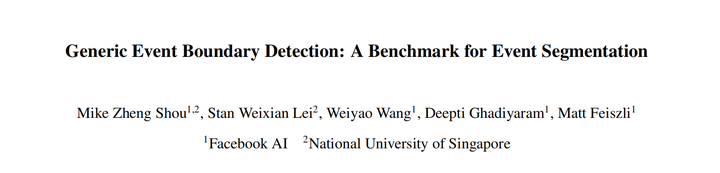 Generic Event Boundary Detection论文笔记 - 知乎