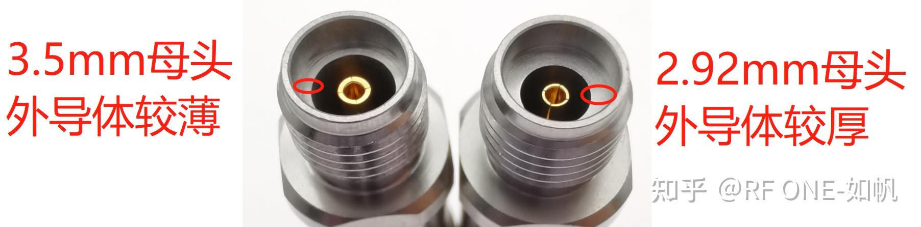 如何区分2.92mm, 3.5mm, SMA连接器 - 知乎